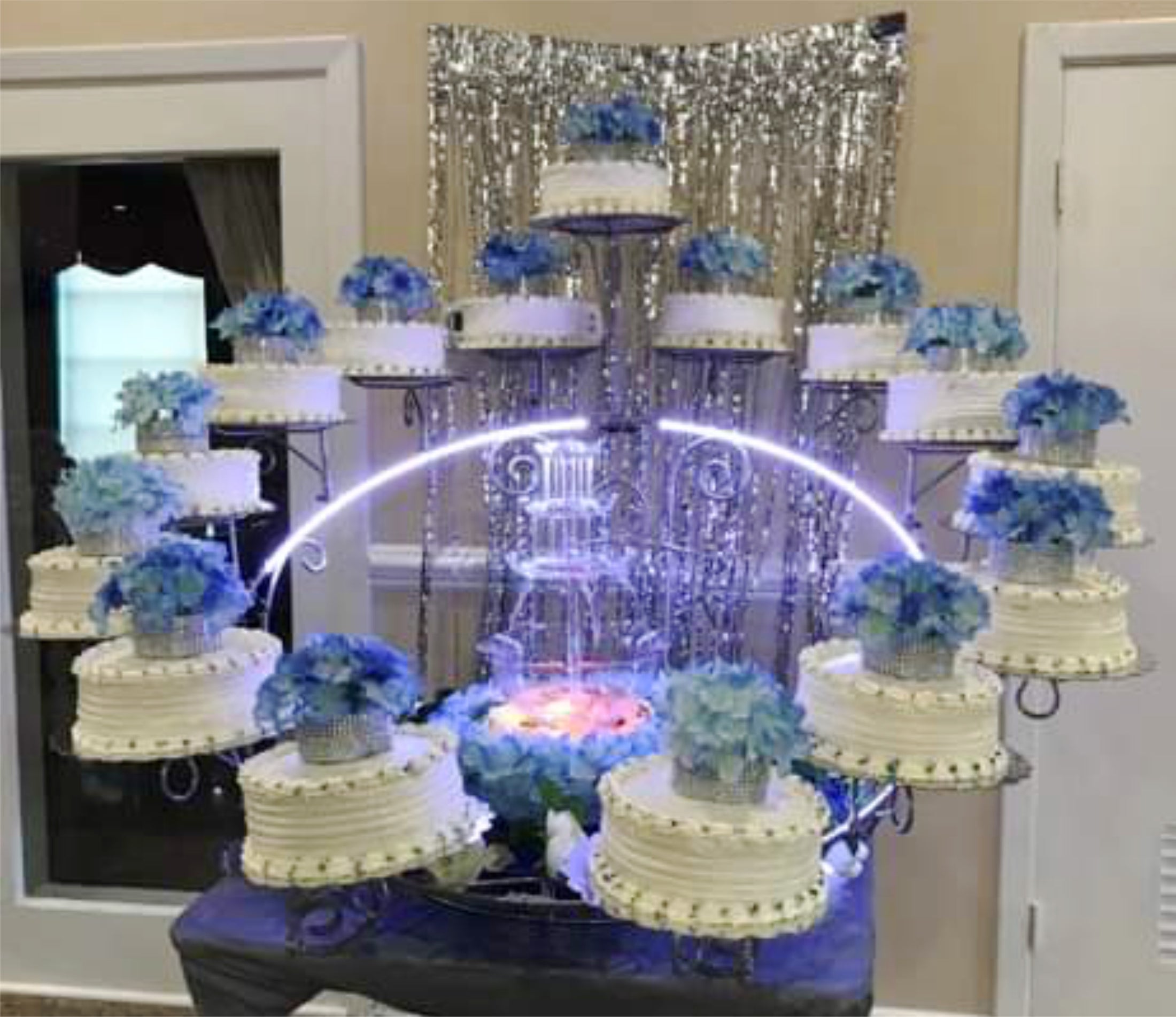 Escalinata real de 15 con luz – Marbademx